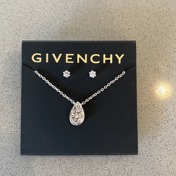 Givenchy | Jewelry | Crystal Necklace And Earring Set | Poshmark